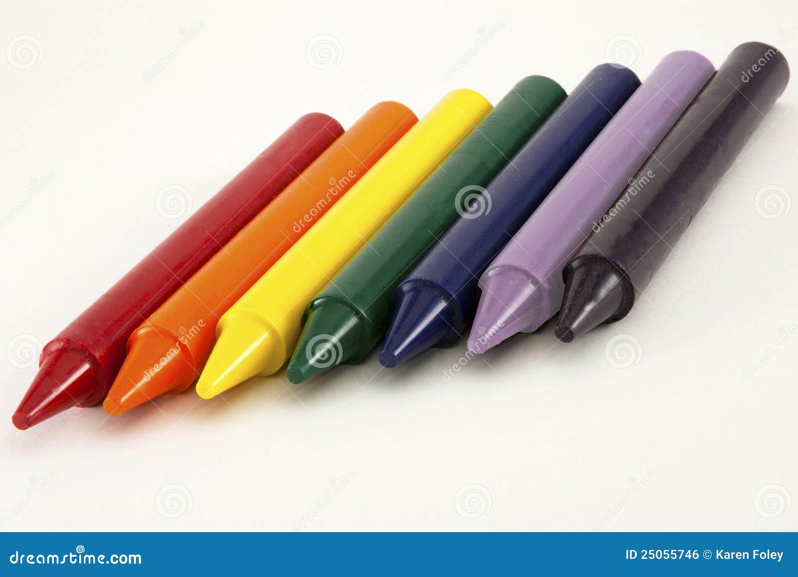 Colors of the Rainbow stock photo. Image of crayon, crayola - 25055746