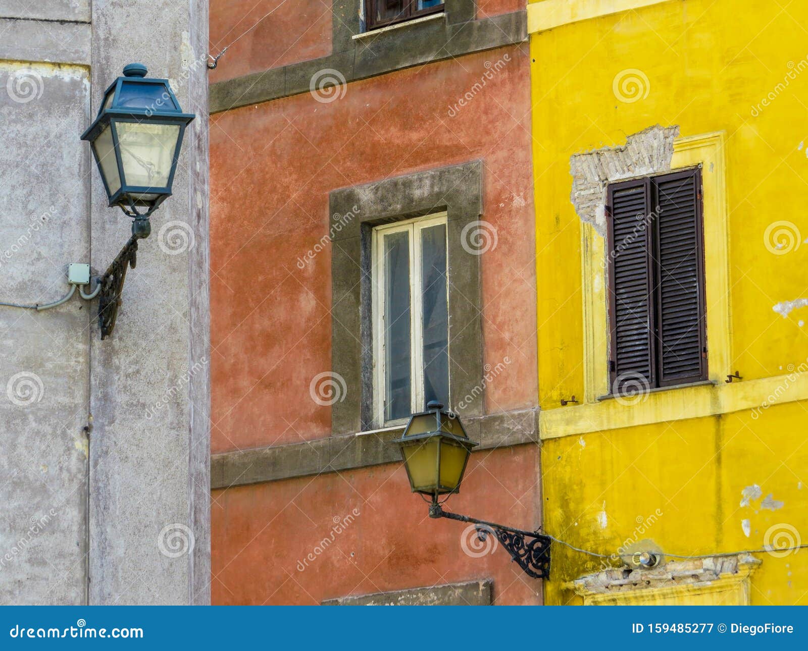 Colors of Rome stock image. Image of center, beautiful - 159485277