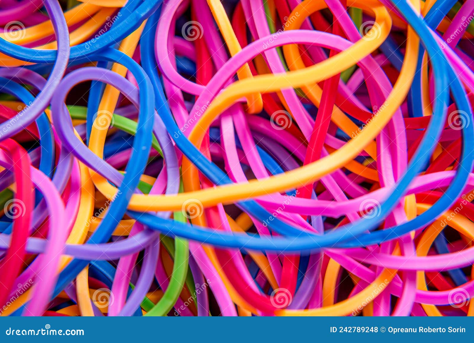 Colors rubber bands stock photo. Image of kids, beads - 242789248