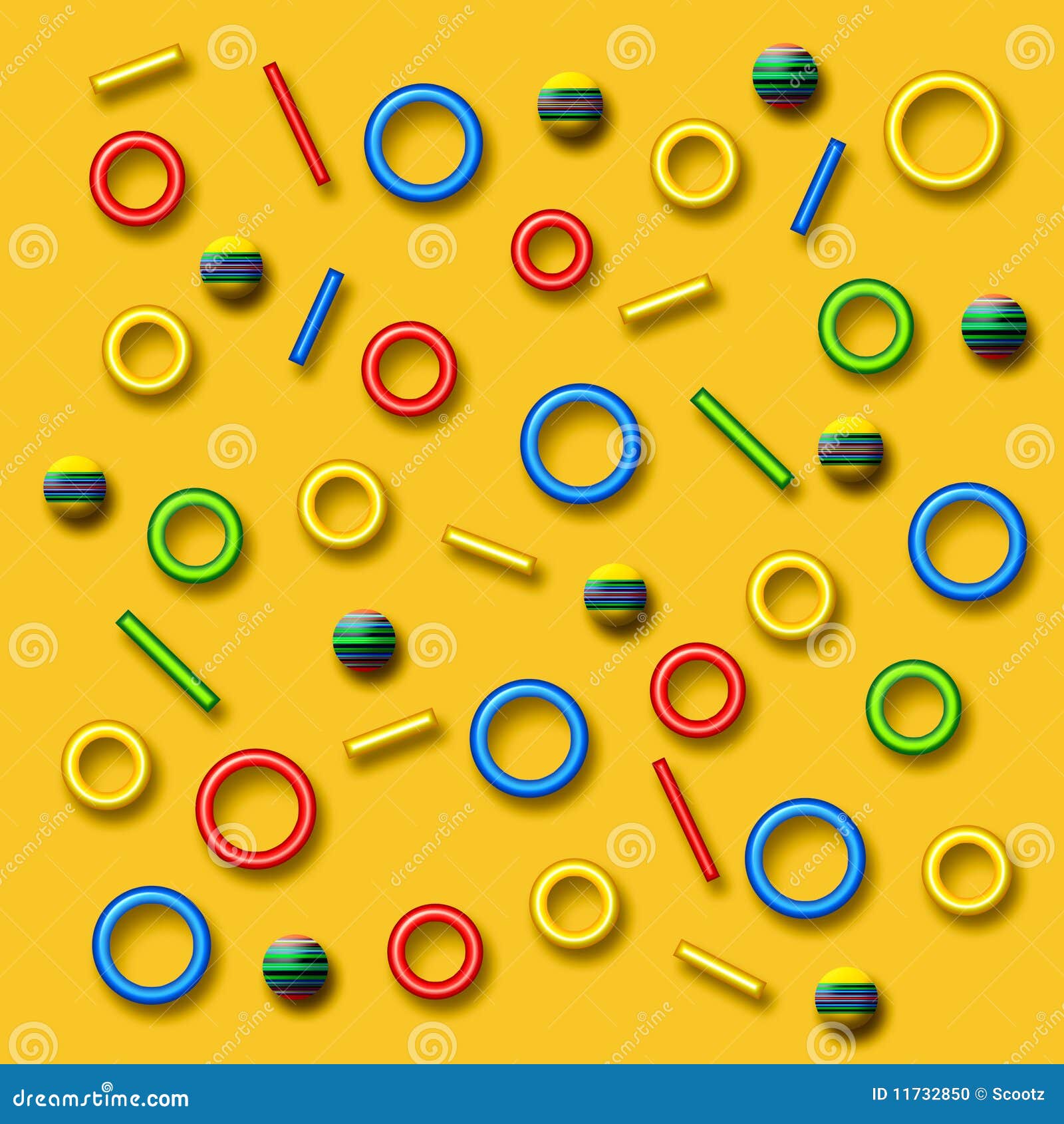 Colors and Shapes Illustration Stock Illustration - Illustration of ...