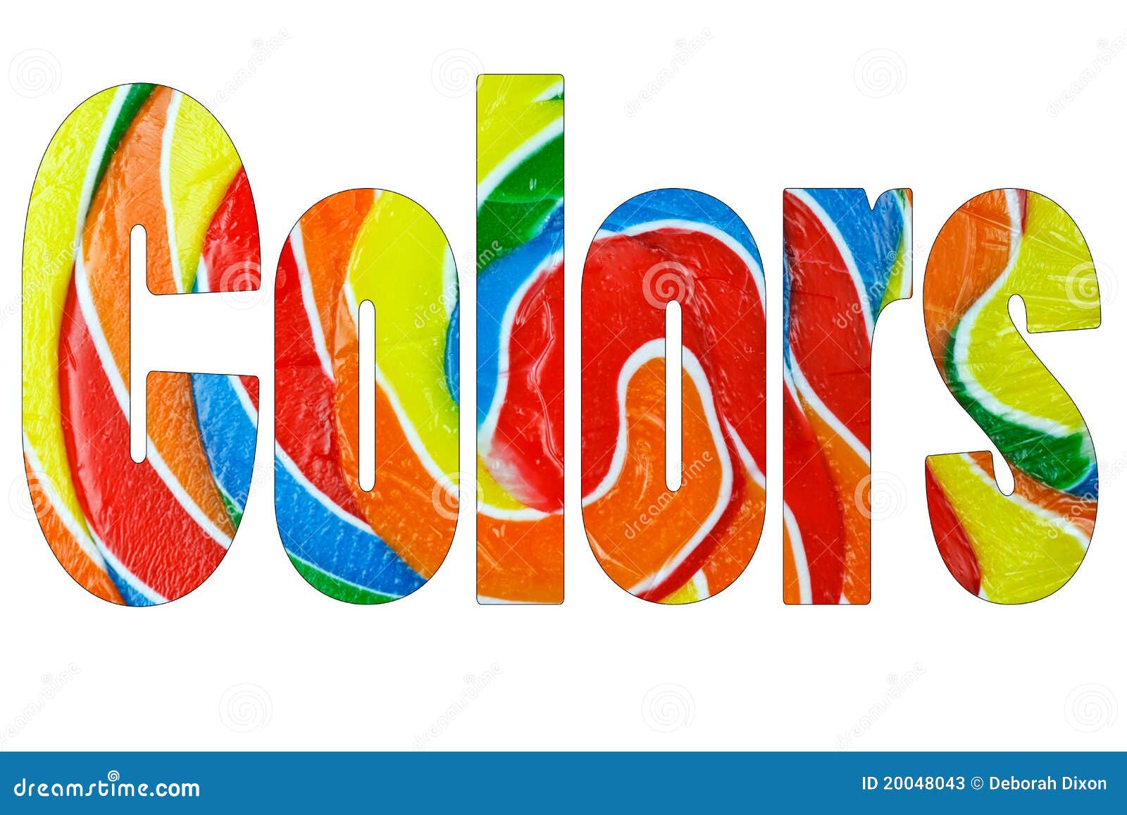 Colors spelled out stock illustration. Illustration of communication ...