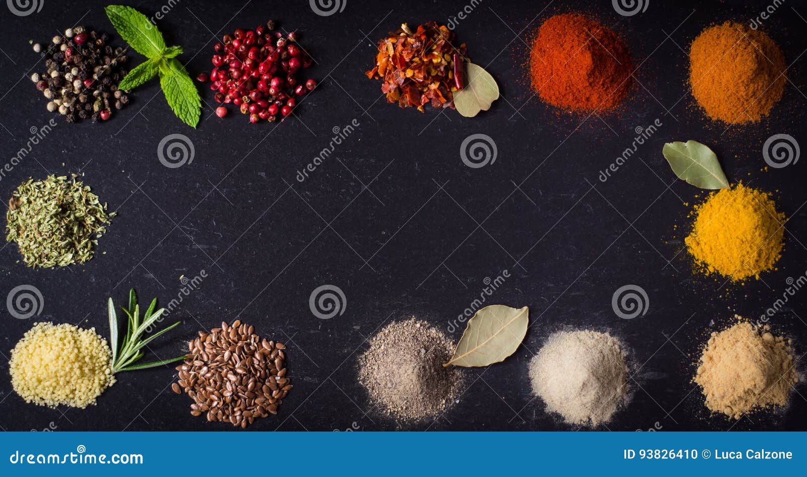 The colors of spices stock photo. Image of kracurren - 93826410