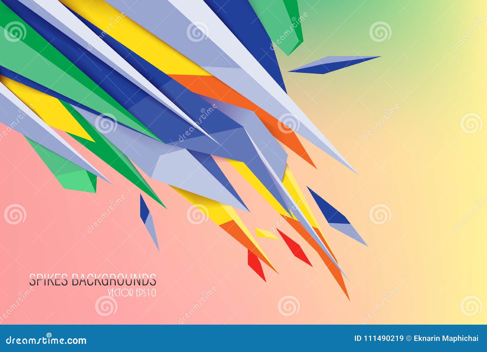 Colors spiked background stock vector. Illustration of eps10 - 111490219