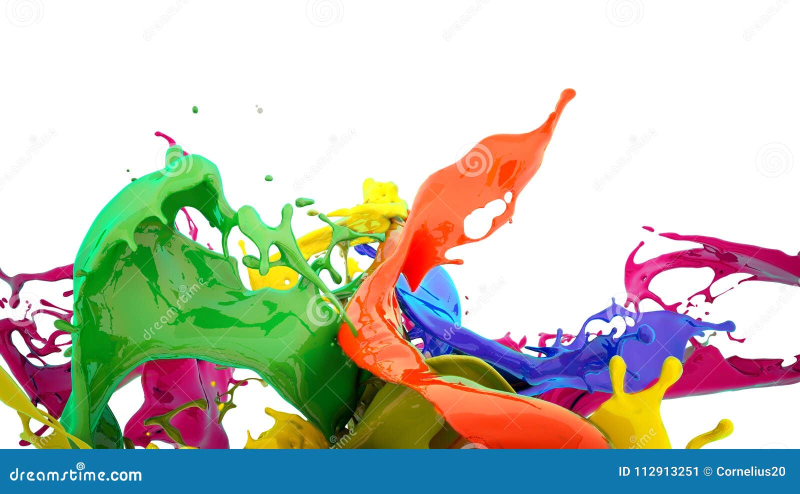 Colors splash stock illustration. Illustration of cyan - 112913251