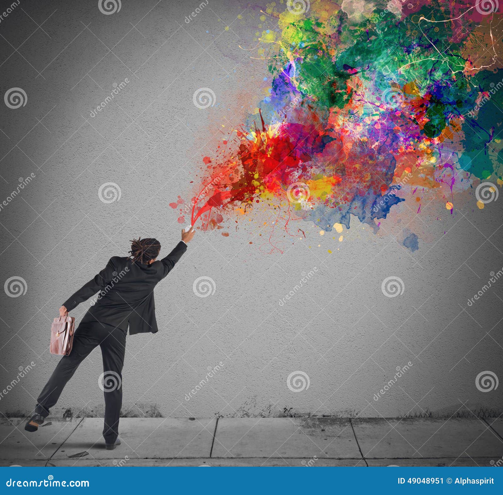 Colors with a spray stock image. Image of businessman - 49048951