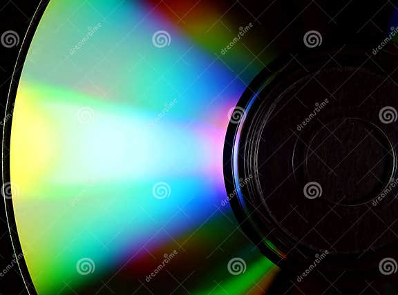 Colors and Surface of a CD-Rom Stock Image - Image of blue, outdated ...