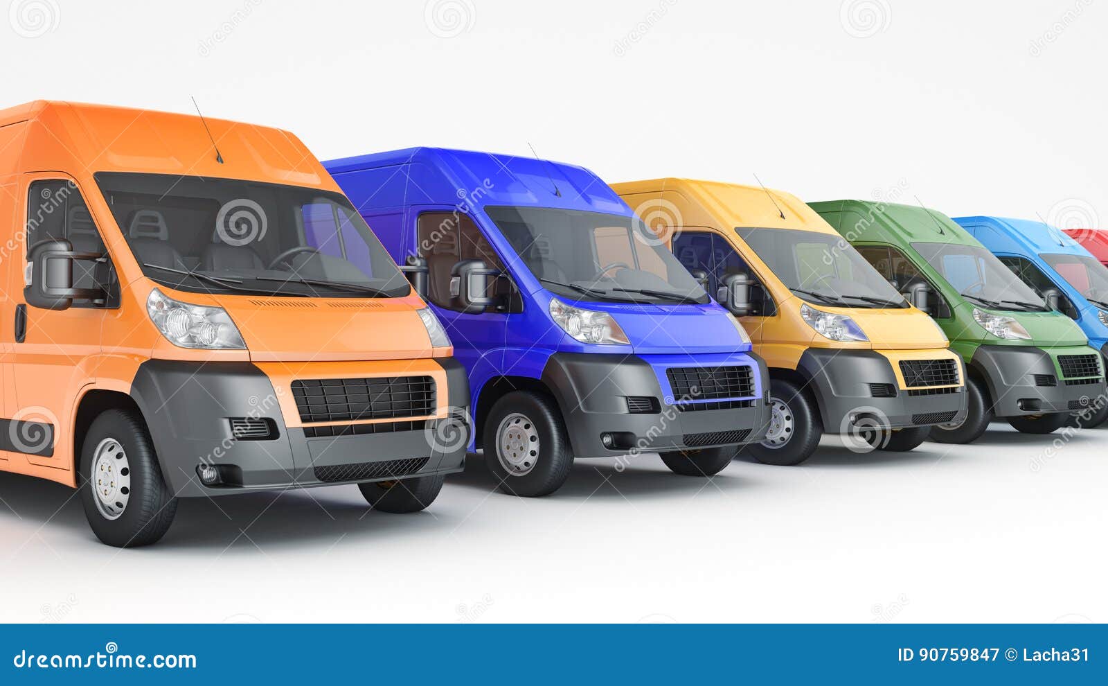 Colors Truck-Fast Shipping. Stock Illustration - Illustration of open ...