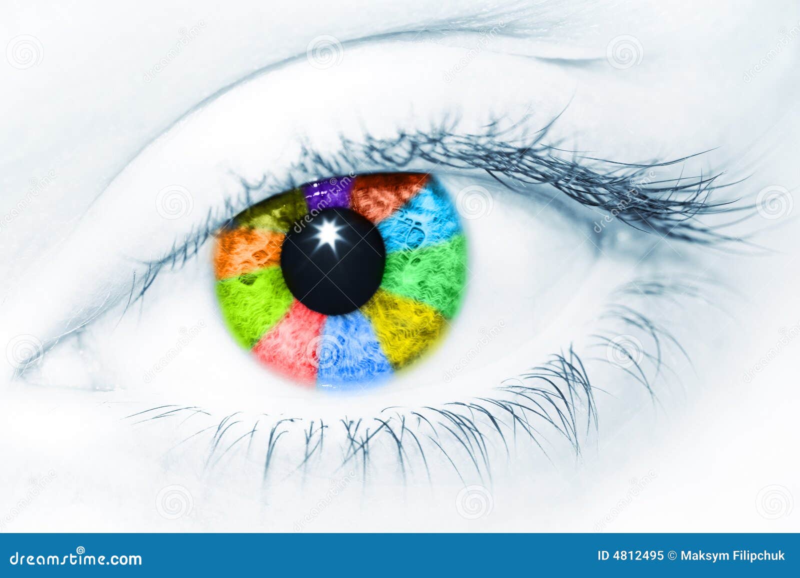 Colors vision stock image. Image of female, beauty, pattern - 4812495