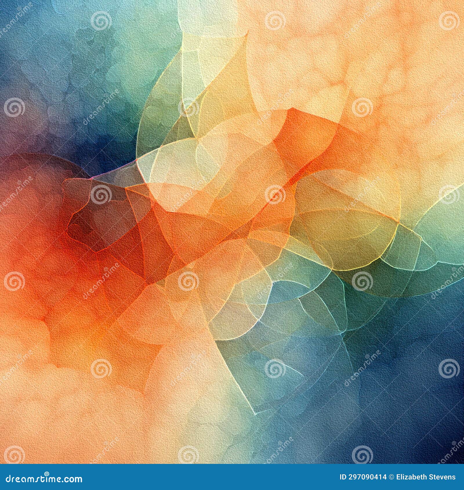 Colors, Warm and Cold in the Same Splash Stock Illustration ...