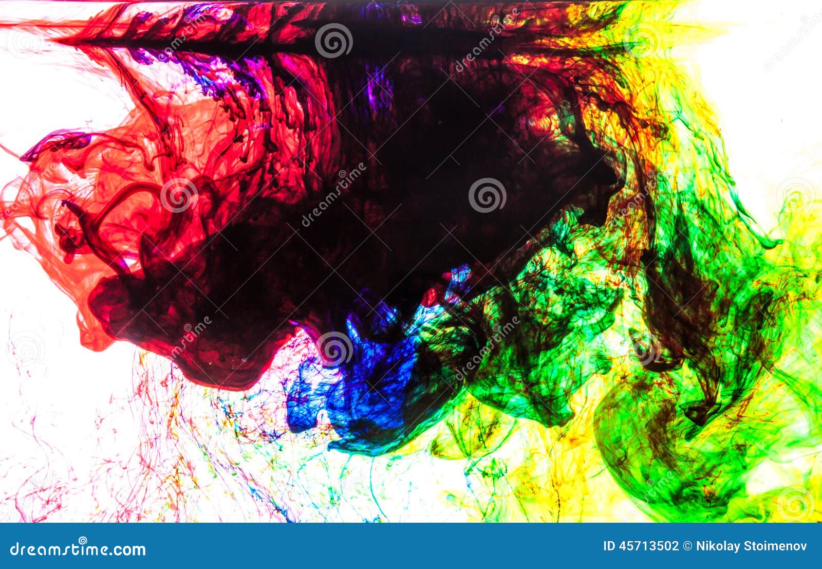 Colors in water stock photo. Image of chemical, colors - 45713502