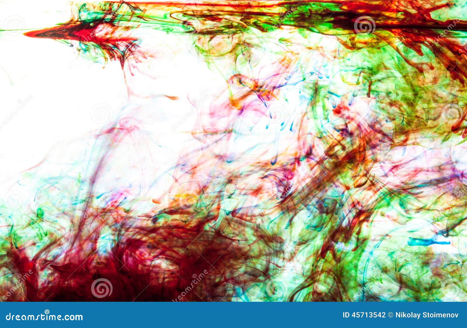 Colors in water stock photo. Image of chemistry, disintegration - 45713542