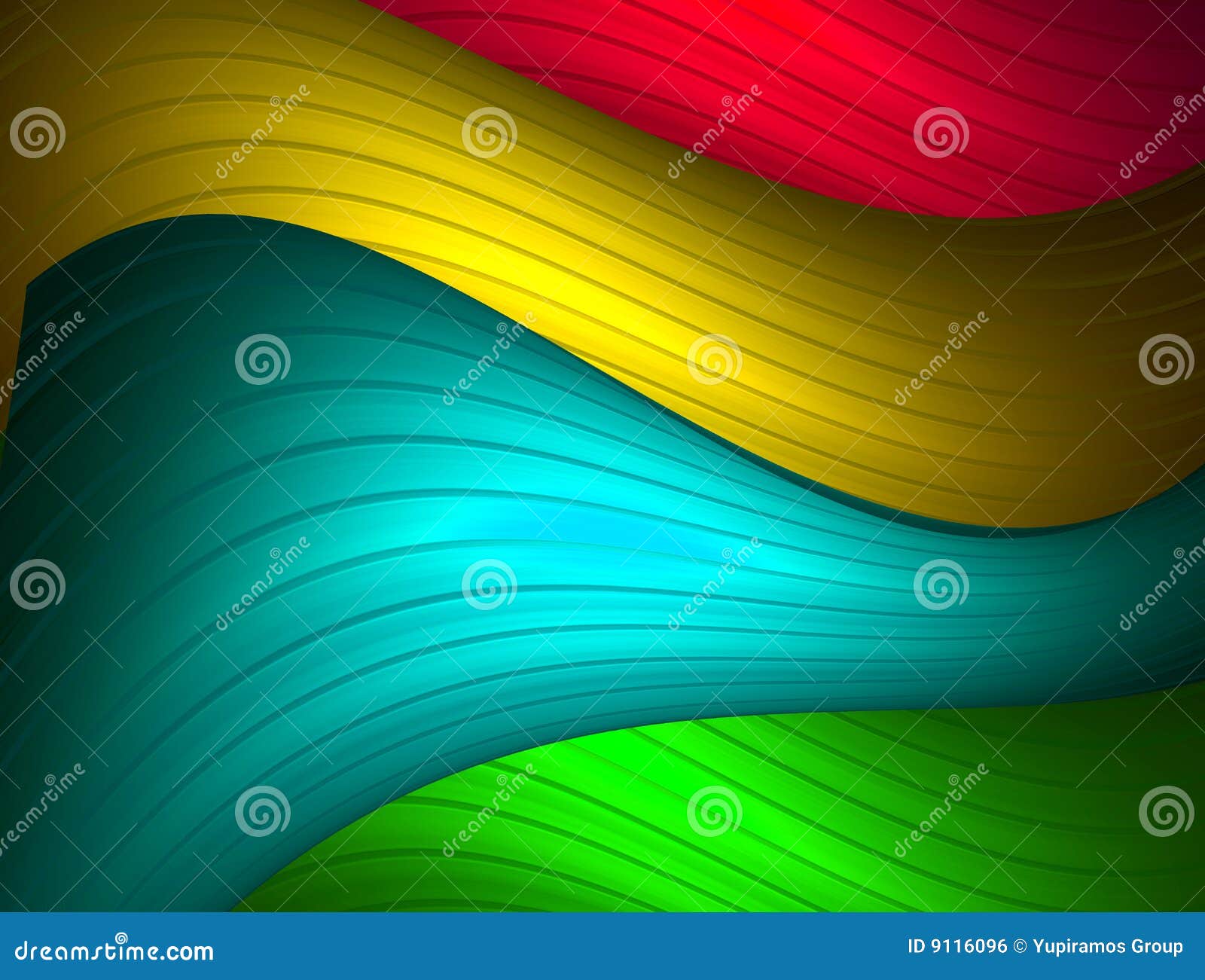 Colors waves stock illustration. Illustration of blank - 9116096