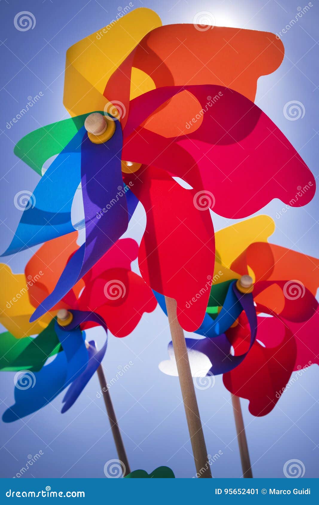 The colors of the windmill stock image. Image of color - 95652401
