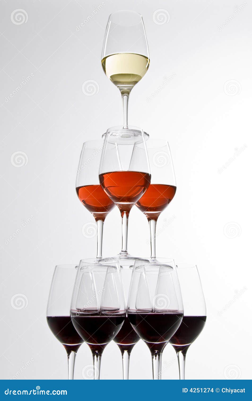 Colors of Wine stock photo. Image of drinks, pyramid, tall - 4251274