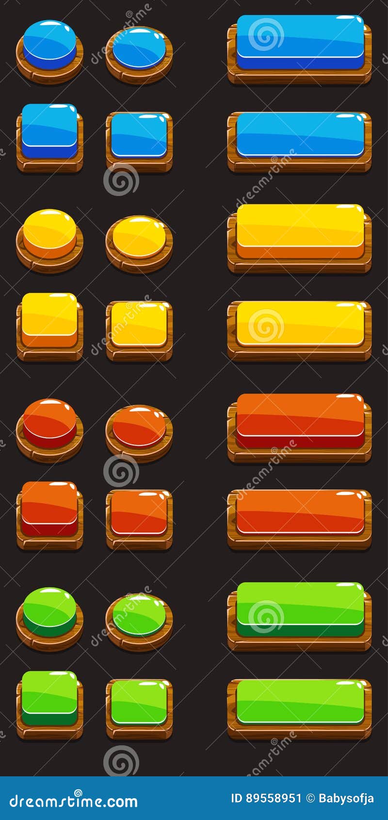 Push Buttons Vector Illustration | CartoonDealer.com #7321408