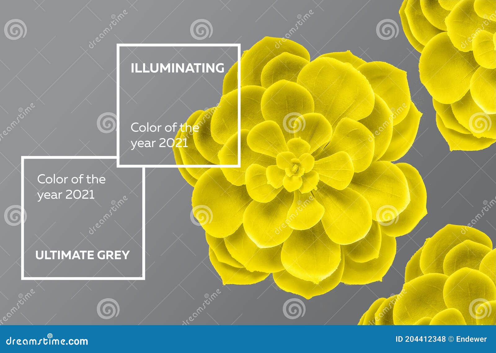 Colors Yeallow and Gray. Color 2021 Illuminating and Ultimate Gray ...