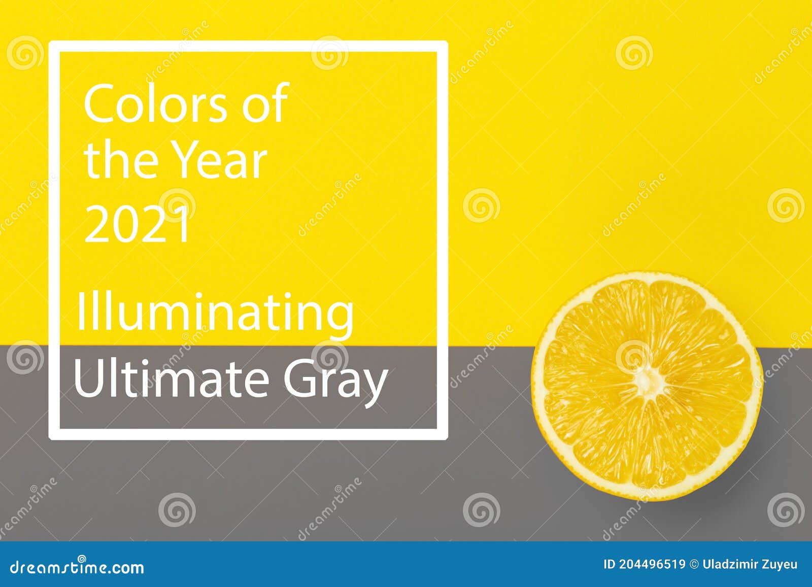 Colors of the Year 2021 Ultimate Gray and Illuminating Background ...