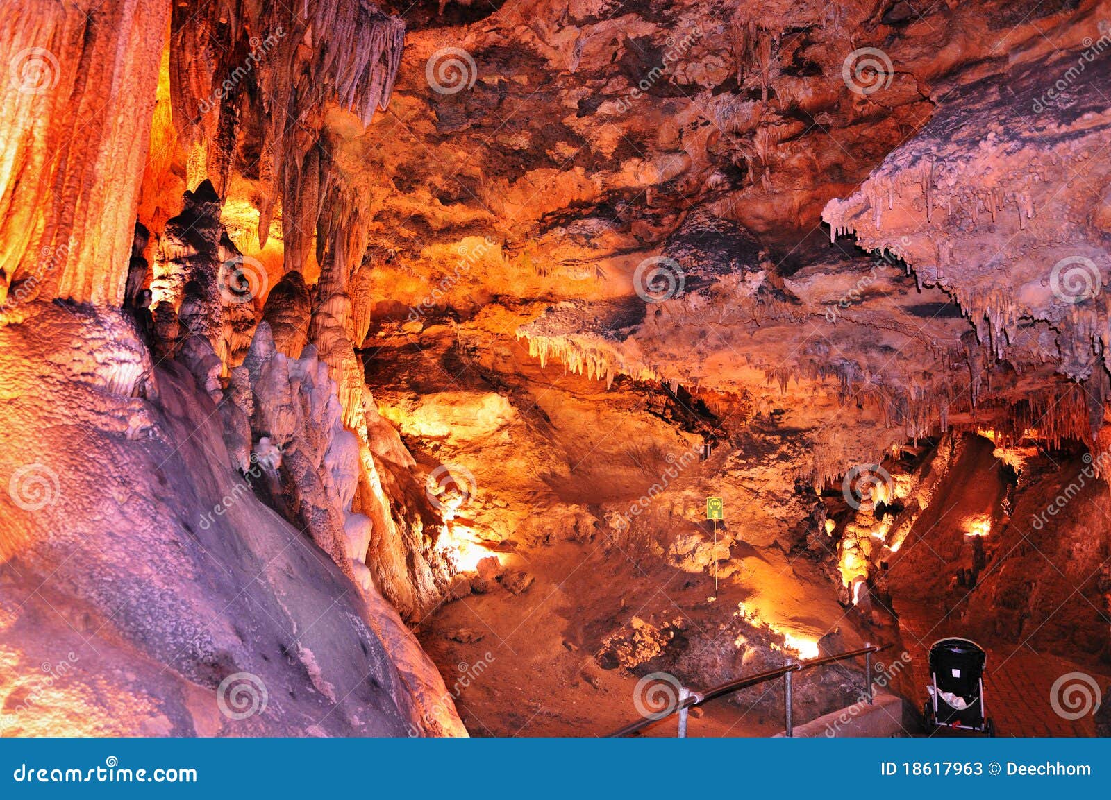 Colorful cave interior stock image. Image of colored - 18617963