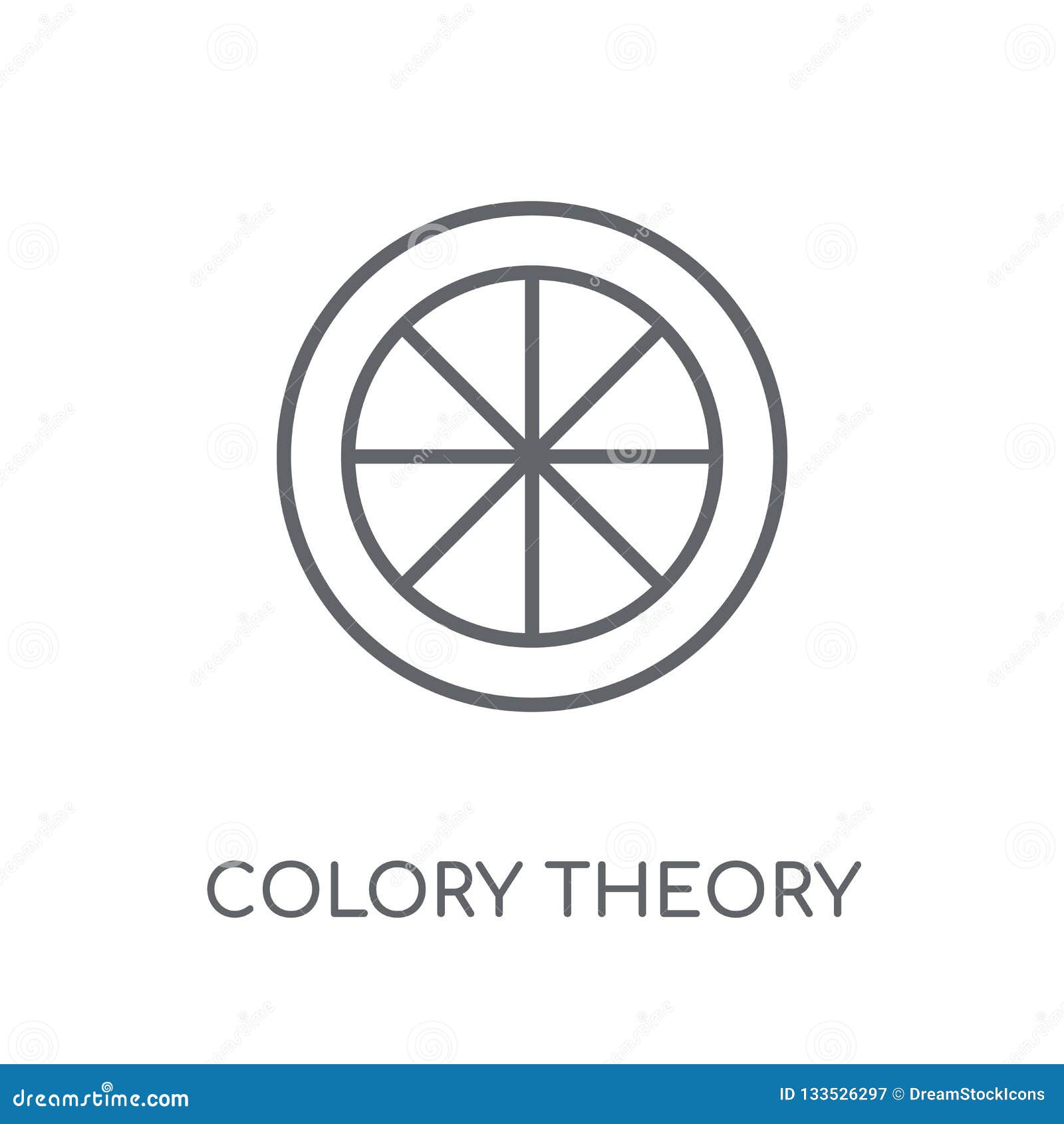 Colory Theory Linear Icon. Modern Outline Colory Theory Logo Con Stock ...