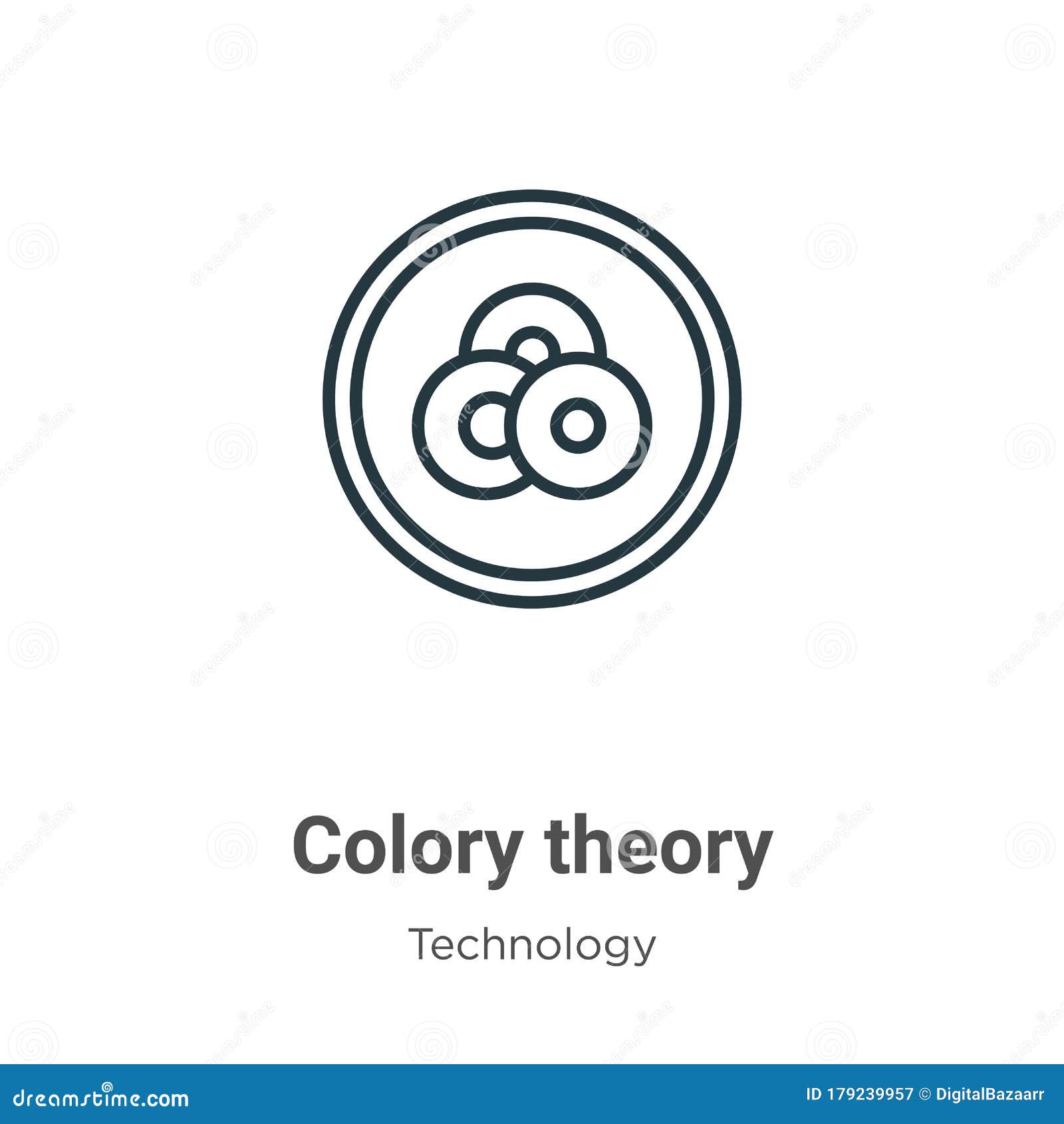 Colory Theory Isolated Icon. Simple Element Illustration From ...