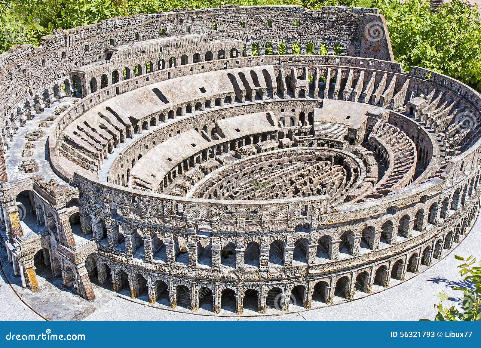 Coloseum Rome Italy Mini Tiny Stock Image - Image of miniature ...