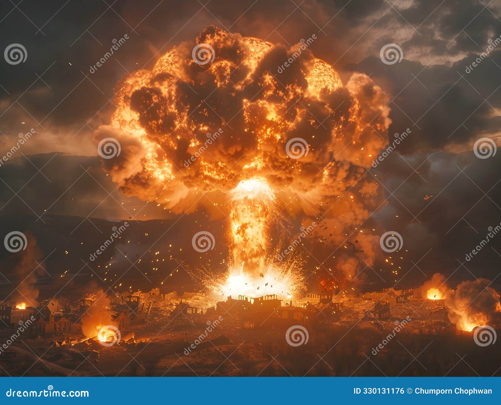 Colossal Atomic Blast Erupts In Devastating Mushroom Cloud Over ...