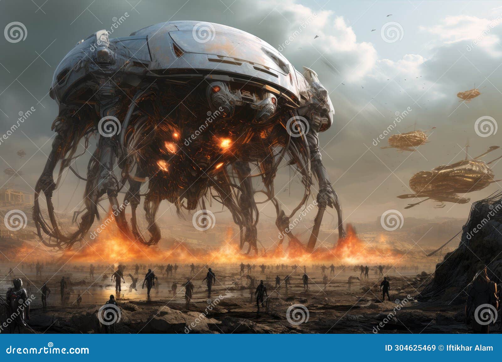 A Colossal Extraterrestrial Being Emerges from the Desolate Desert ...