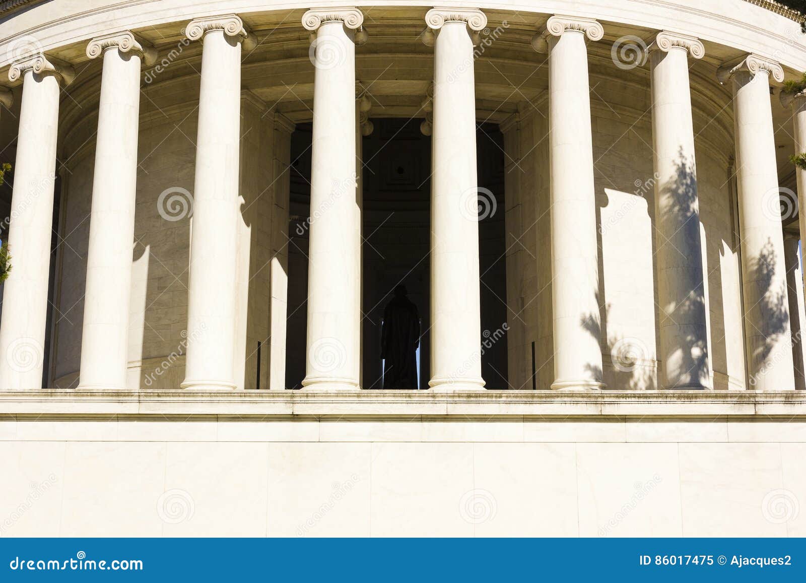 Colossal Ionic Fluted Columns of the Thomas Jefferson Memorial, West ...