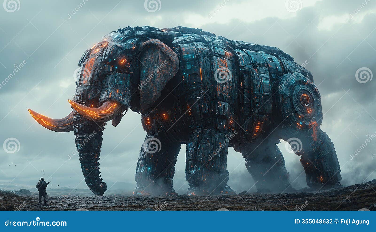 A Colossal, Mechanical Elephant Dominates A Desolate Landscape ...