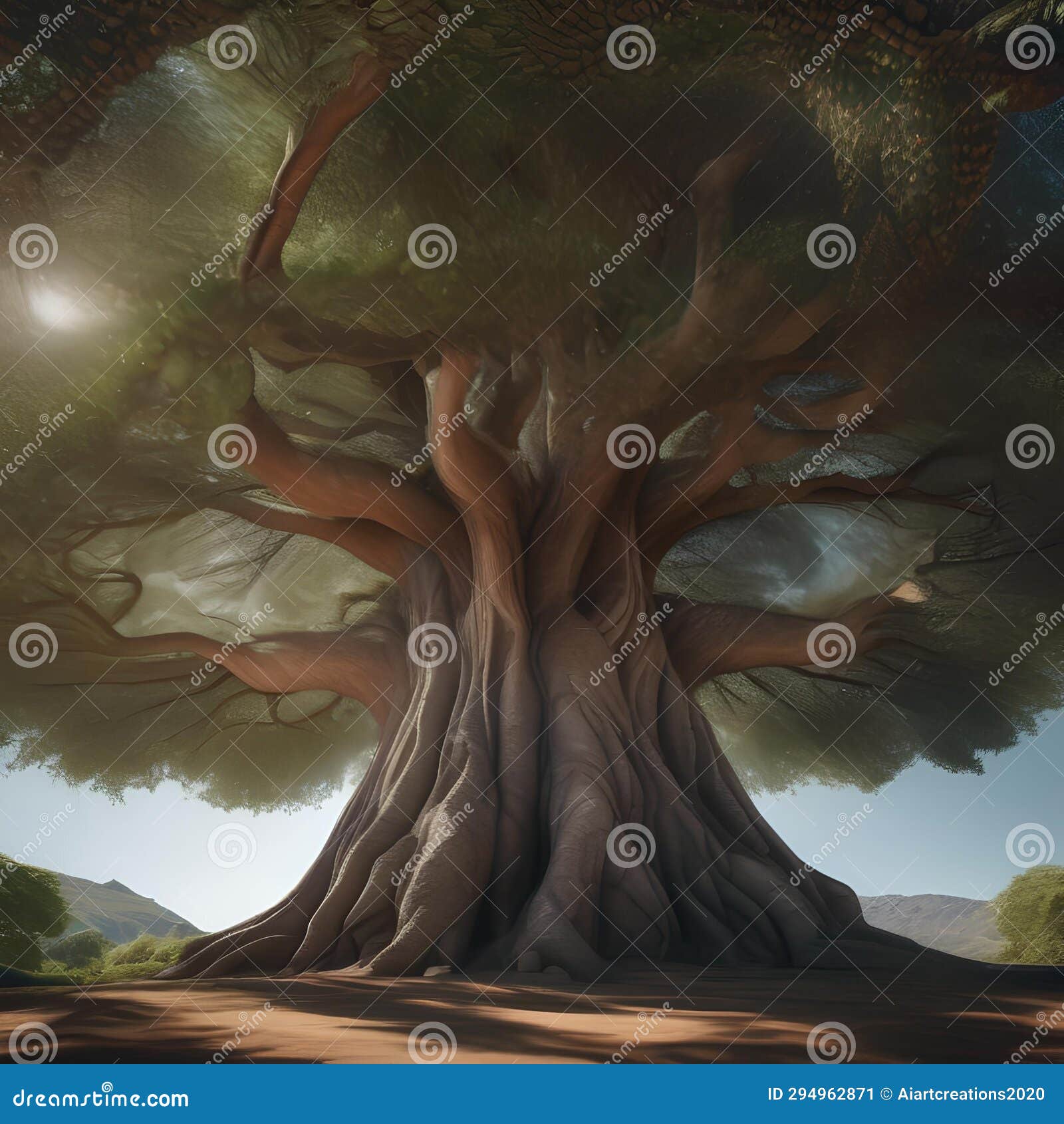 A Colossal, Sentient Tree of Life with Branches that Reach into ...