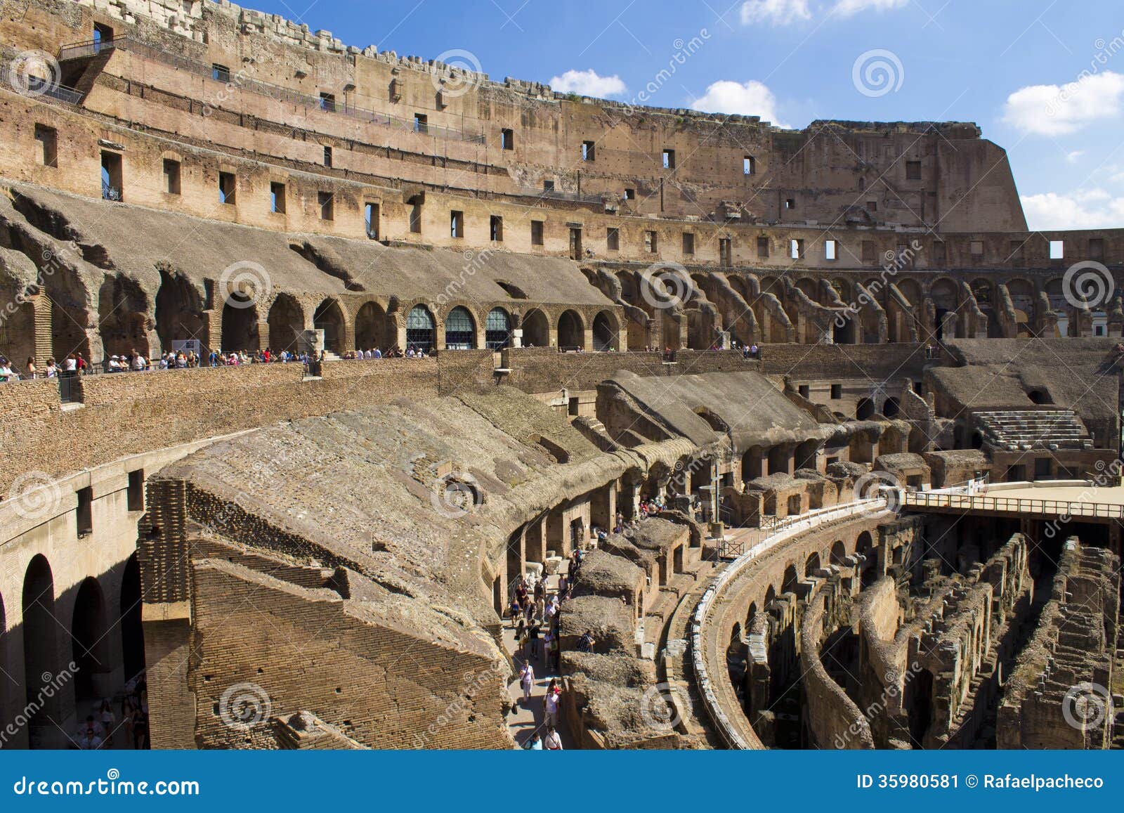 Coliseum inside stock image. Image of monument, city - 35980581