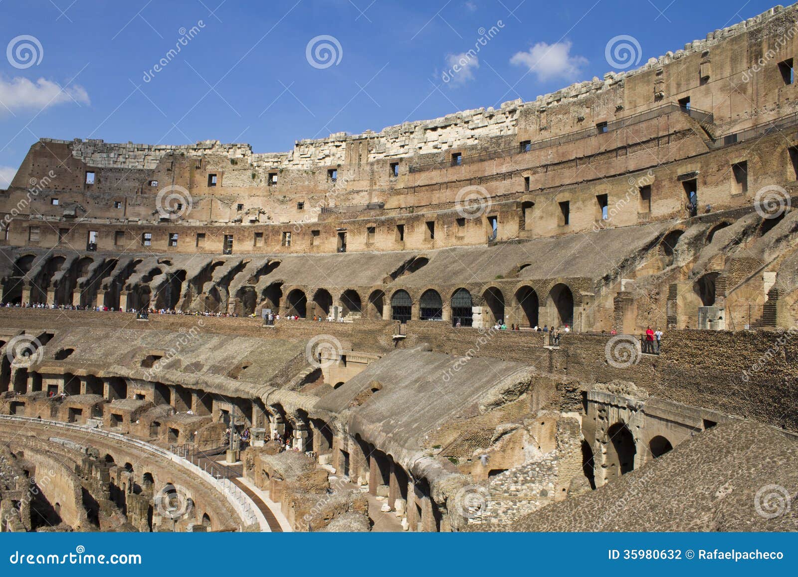 Coliseum inside stock photo. Image of arch, landmark - 35980632