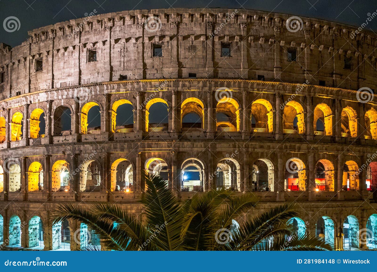 Colosseum Amphitheater Building in Rome Stock Photo - Image of arena ...