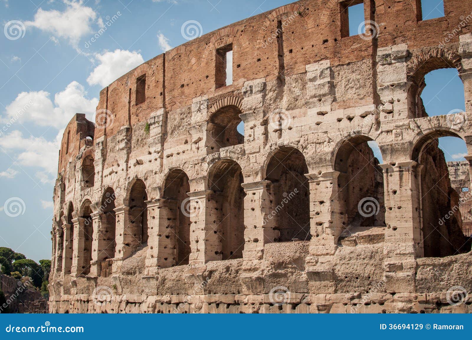 Colosseum stock image. Image of attraction, cityscape - 36694129