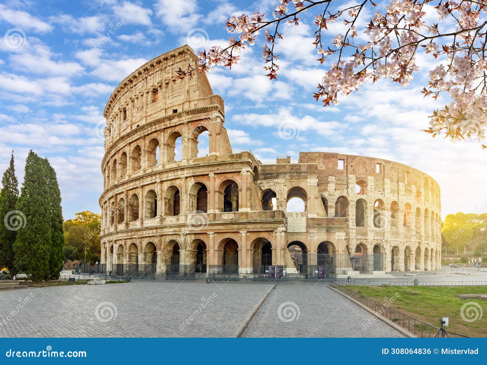 Colosseum (Coliseum) Building in Spring, Rome, Italy Stock Photo ...