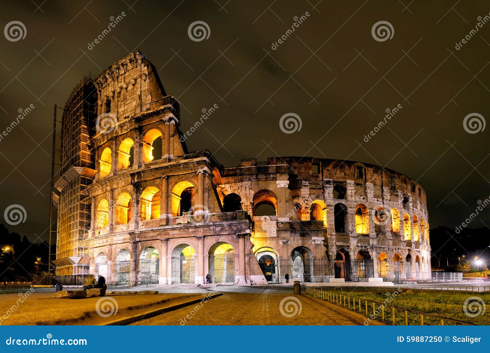 Colosseum, Or Coliseum, Isolated On White Background. Symbol Of Rome ...