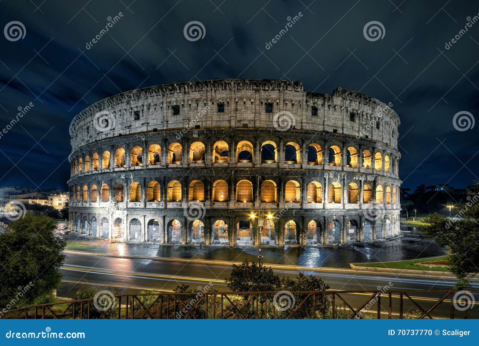 Colosseum, Or Coliseum, Isolated On White Background. Symbol Of Rome ...