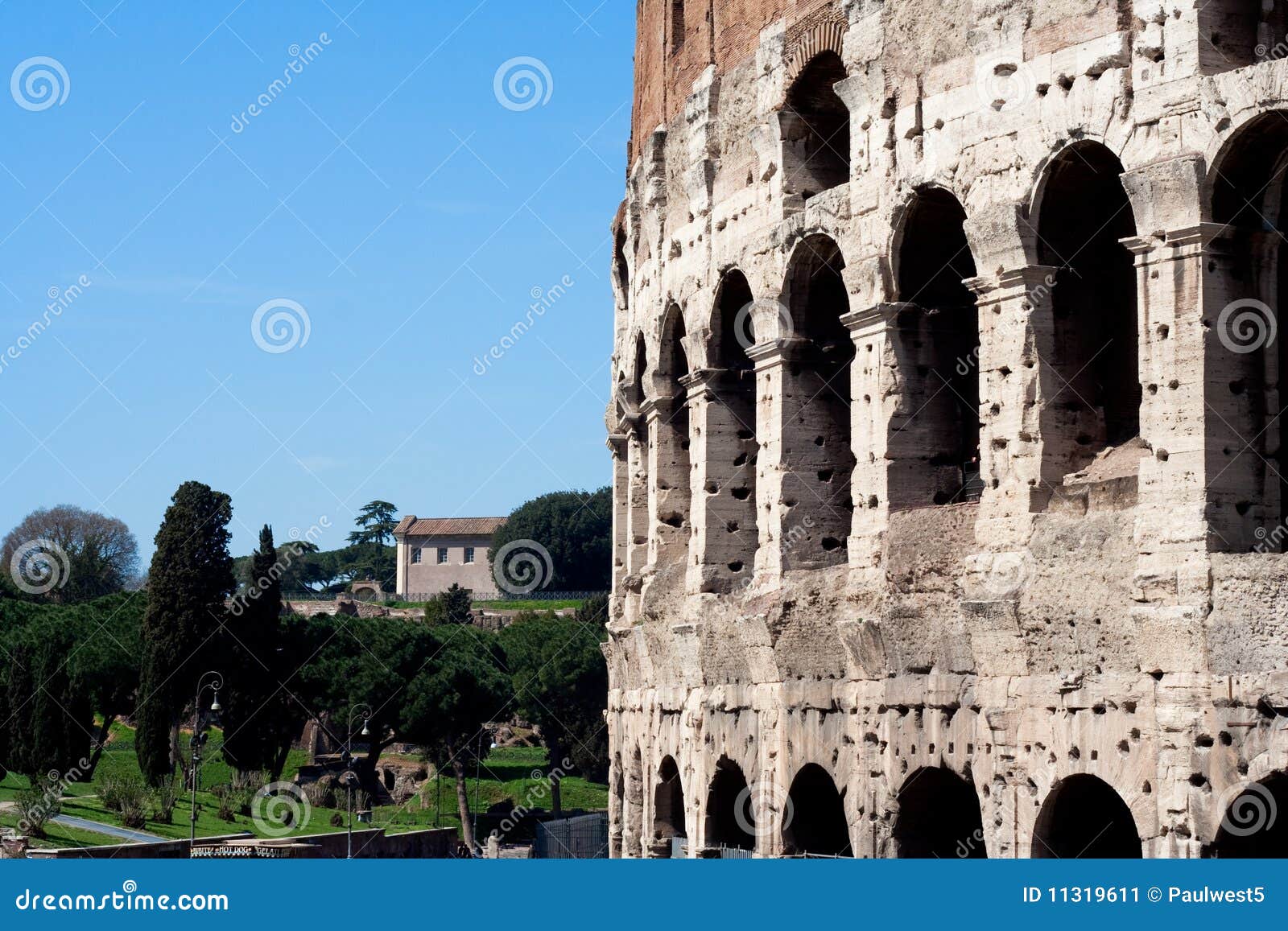 Colosseum detail stock image. Image of roman, landmark - 11319611