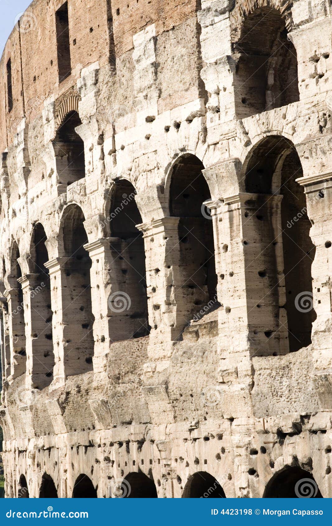 Colosseum detail stock photo. Image of amphitheater, curved - 4423198