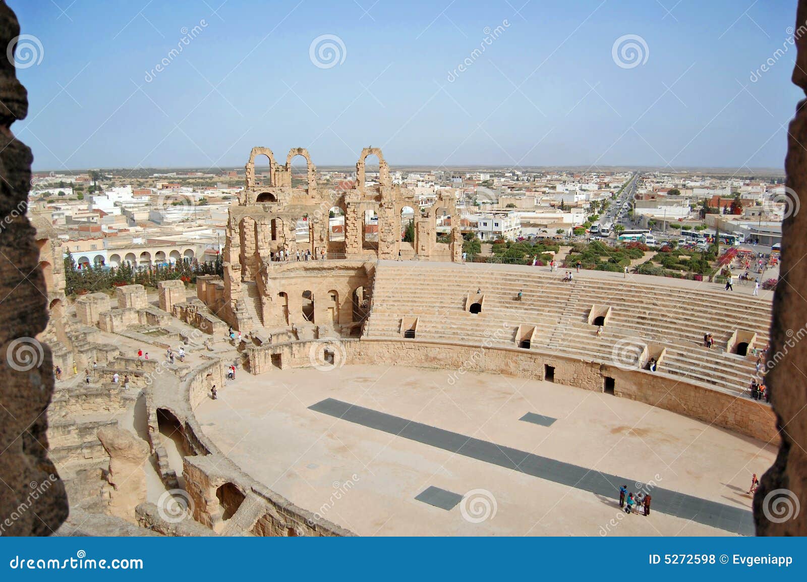 The Colosseum el Djem stock photo. Image of fights, city - 5272598