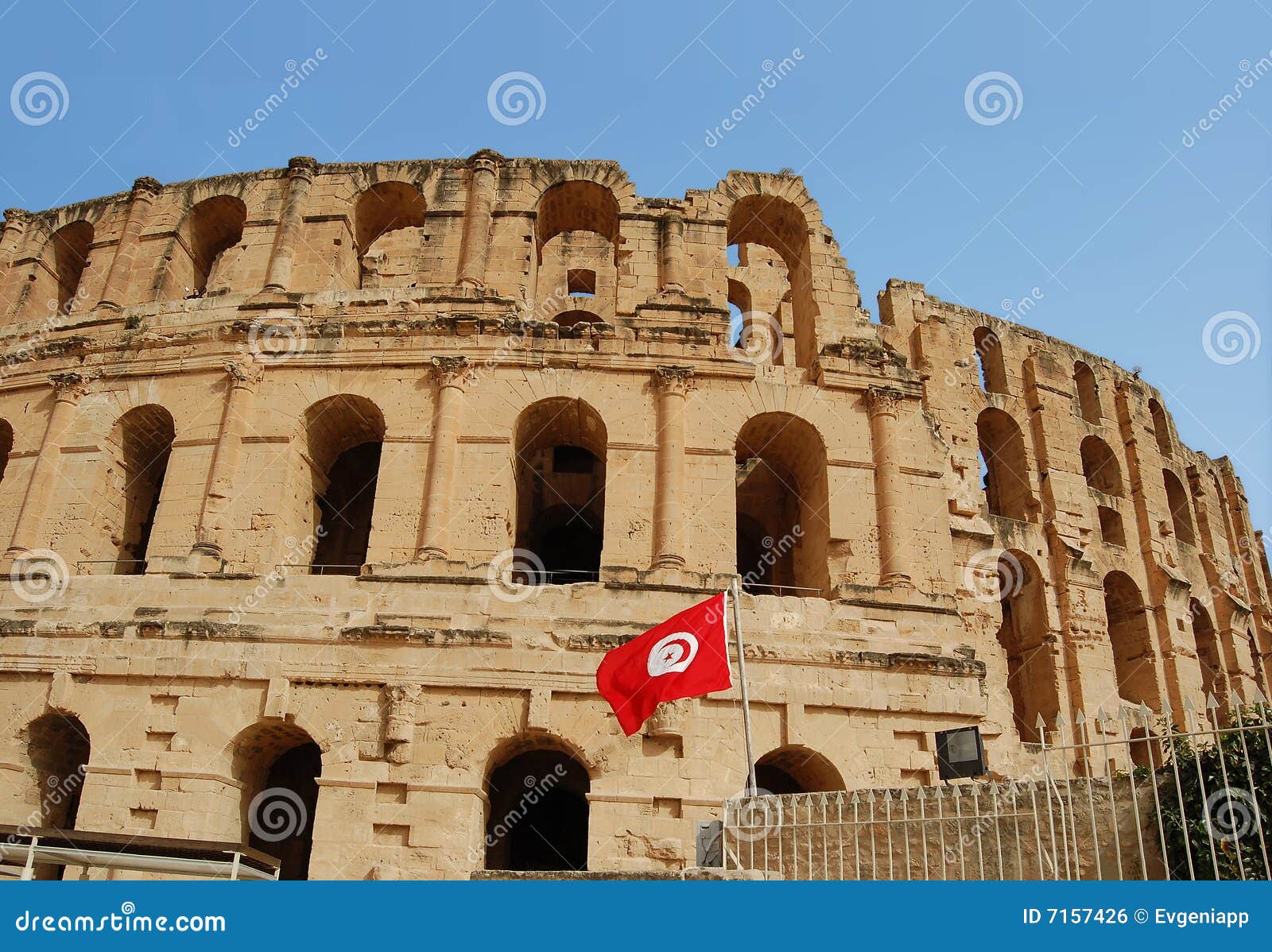 The Colosseum el Djem stock photo. Image of africa, antique - 7157426
