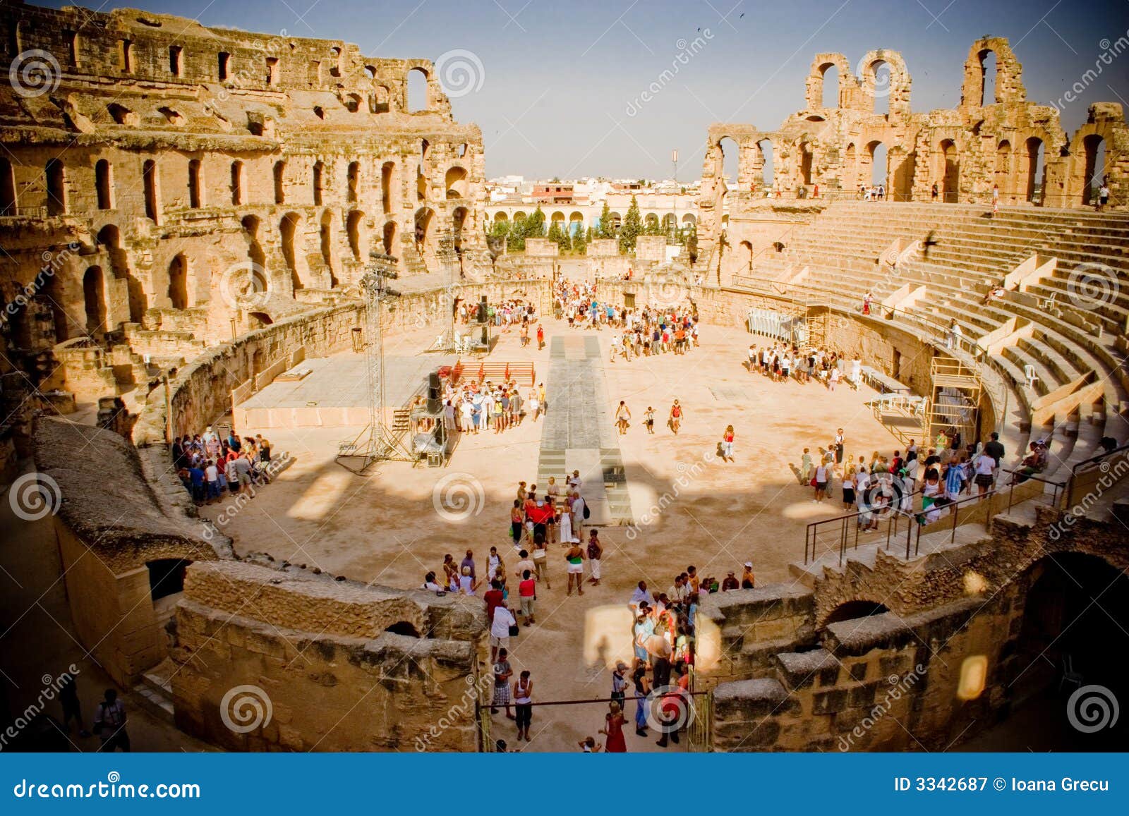 El Jem Colosseum, Tunisia Royalty-Free Stock Photo | CartoonDealer.com ...