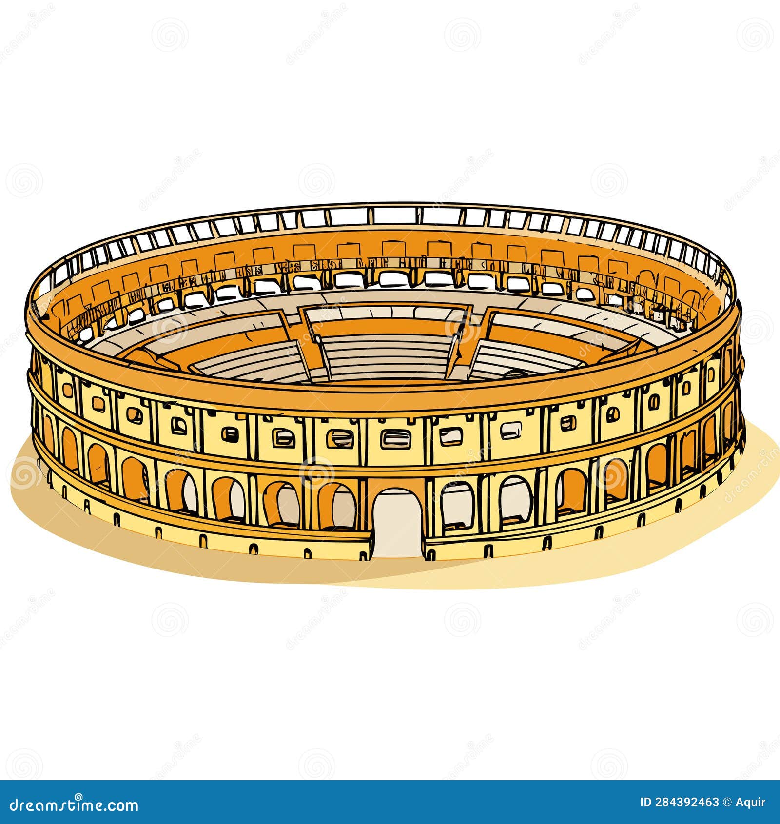 Colosseum Hand-drawn Comic Illustration. Colosseum. Vector Doodle Style ... Colosseum Hand-drawn Comic Illustration. Colosseum. Vector Doodle Style ...