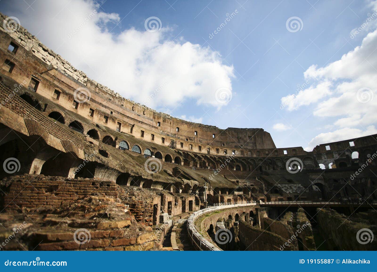 Colosseum Interior stock image. Image of roman, ancient - 19155887