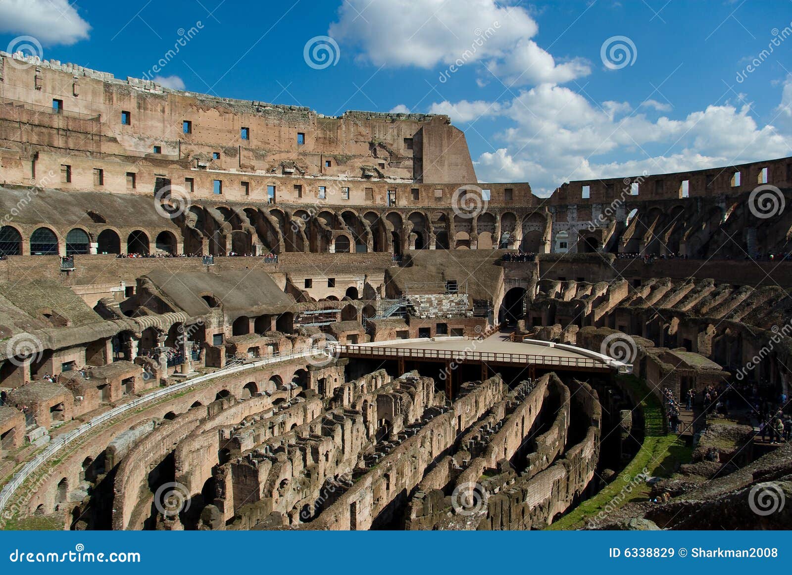 Colosseum interior stock image. Image of games, architectural - 6338829