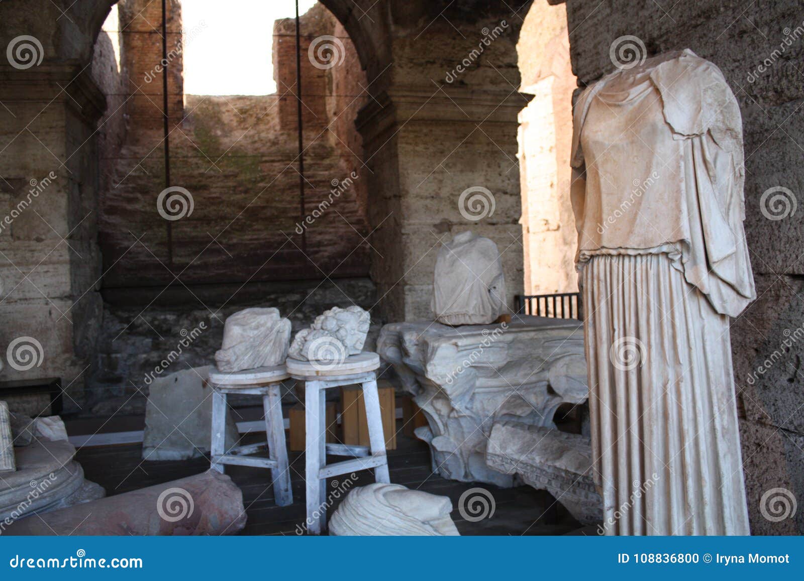 Colosseum in Italy Rome Day Time Stock Photo - Image of colosseum, time ...