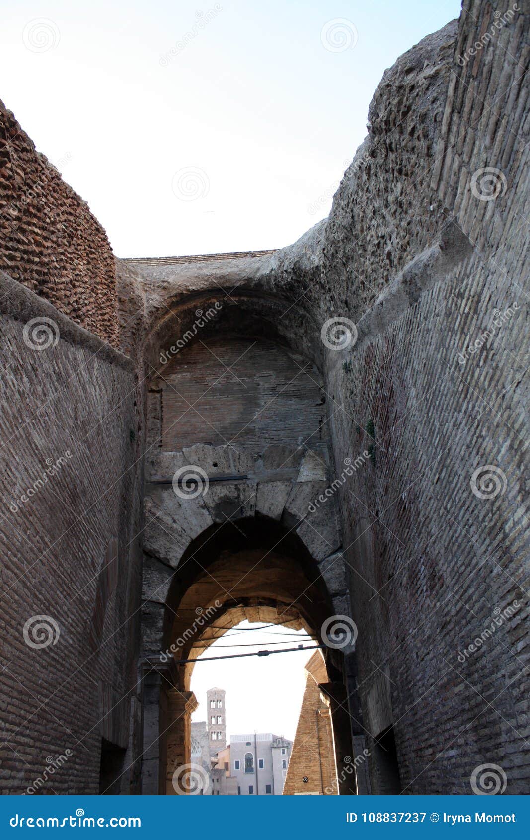Colosseum in Italy Rome Day Time Stock Image - Image of history ...