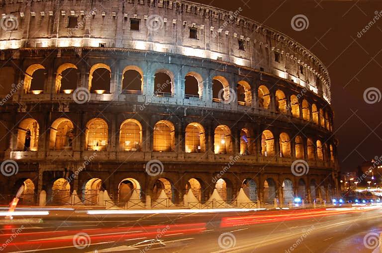 Colosseum-Night stock photo. Image of italy, rome, colosseum - 17993338