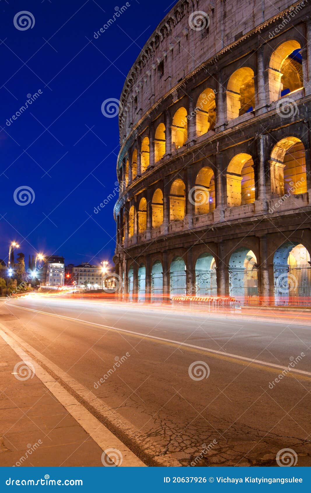 Colosseum night stock photo. Image of rome, ancient, blue - 20637926