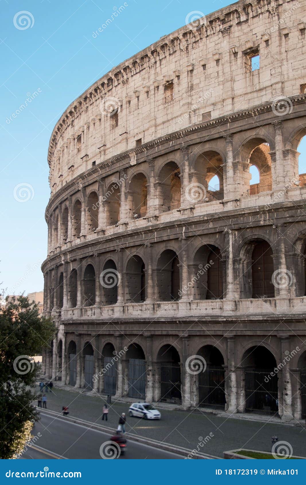 The Colosseum in Rome stock image. Image of pillars, column - 18172319